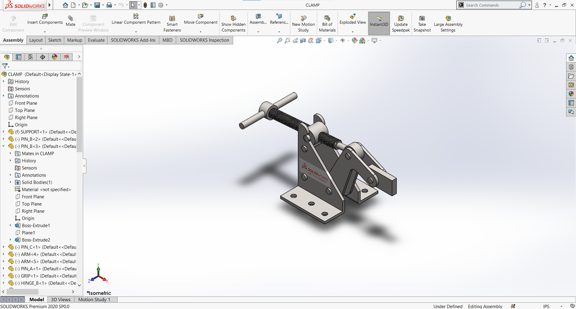 Clamping Assembly - CADBASICS